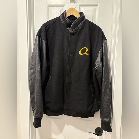 Jackets & Coats | Quaker State Black And Yellow Varsity Jacket Wool ...